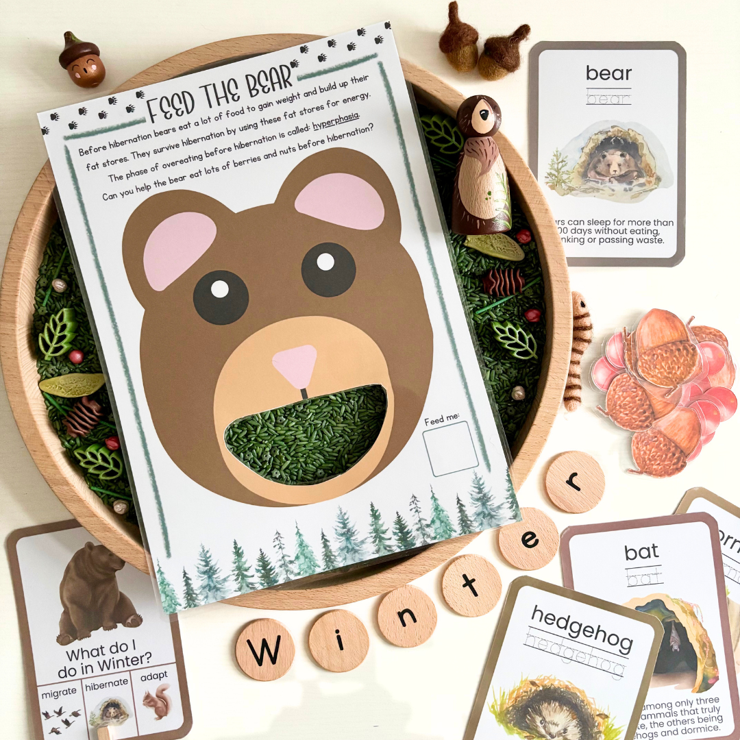 Hibernating Animals Flashcards – Play Craft Grow