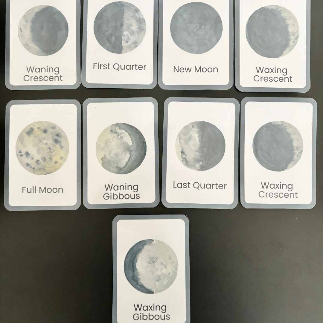 Moon Phases Flashcards – Play Craft Grow