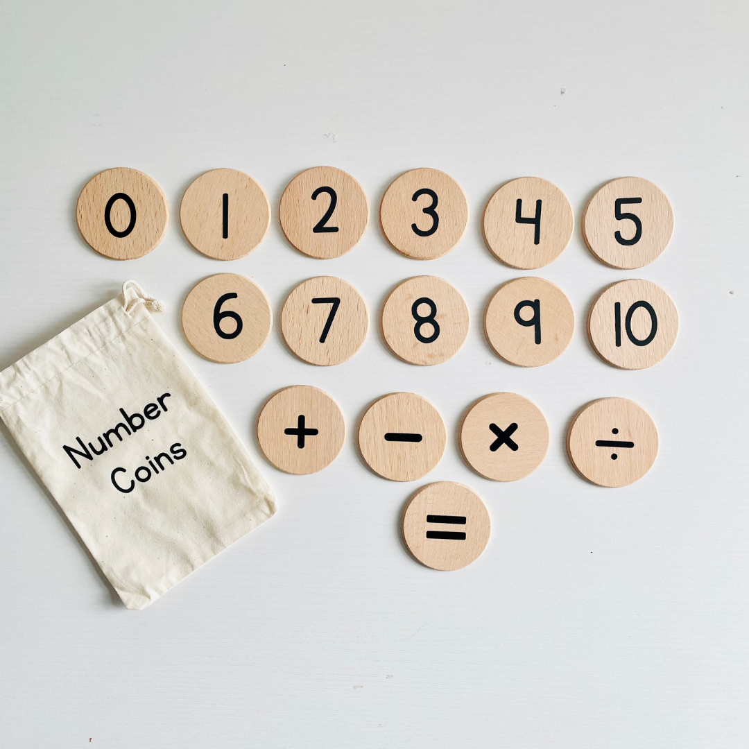 Maths Wooden Coins Set – Play Craft Grow